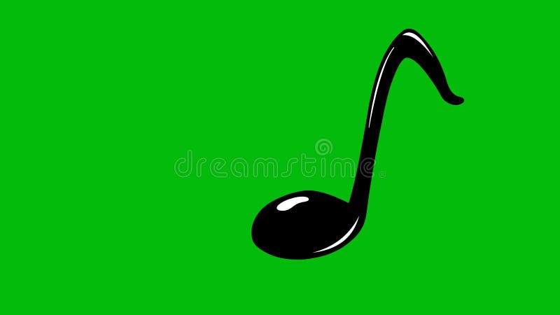 Animation Quaver Musical Note Sound Waves Stock Footage - Video of ...