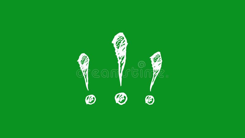 Animated Exclamation Mark Icon Green Screen Lime Exclamation Mark ...