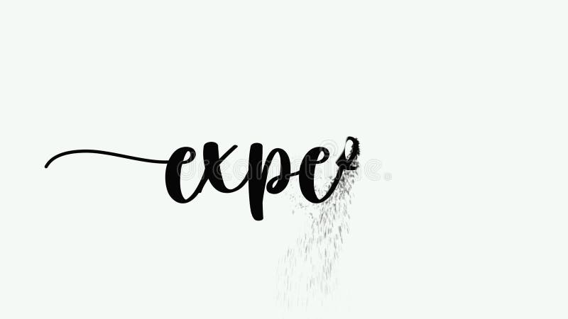 Animated Expert Handwritten Stock Footage Video Of Perfection