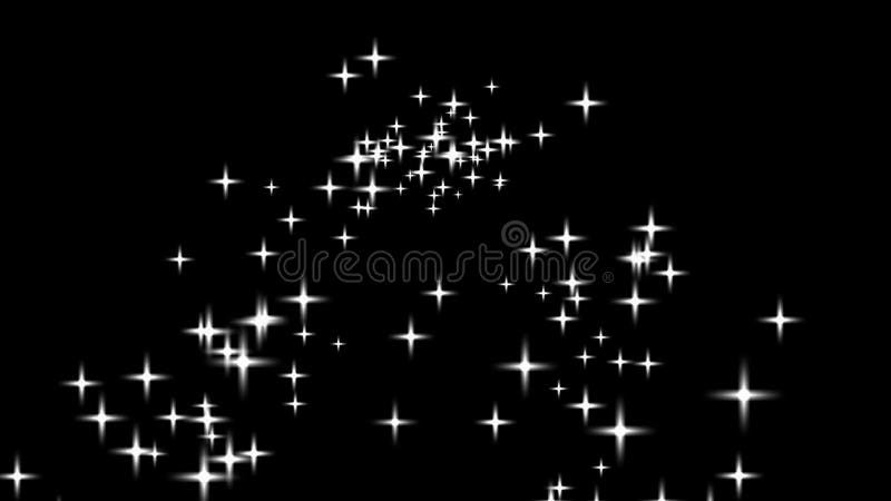 Animated Explosive Stars - Black Background Stock Footage - Video of ...
