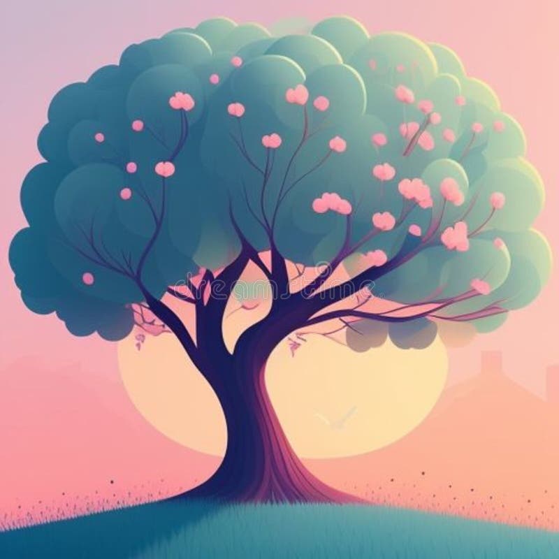 A animated fake tree image stock illustration. Illustration of tree ...