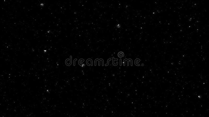 Animated Falling 3D Dust Particles Swirling Over Black Background Stock ...