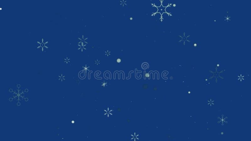 Animated Falling White Snowflakes Night Sky - Animated 4K Video Stock ...