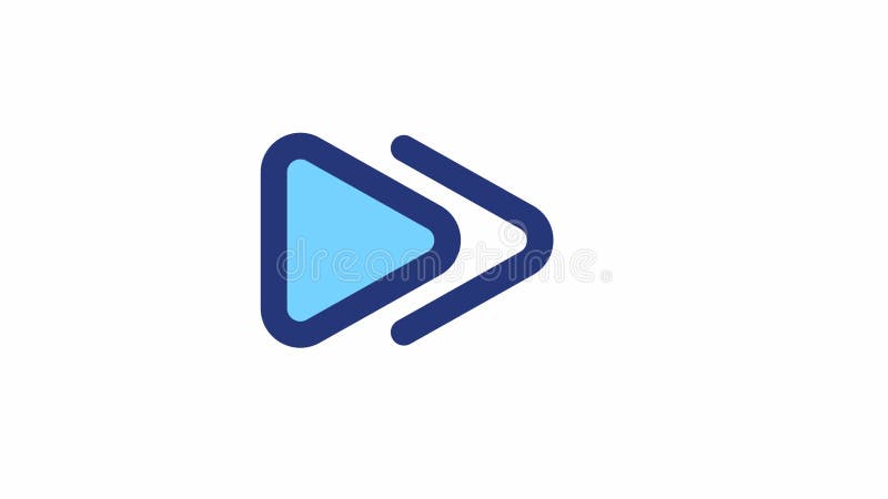 Fast Forward Neon Sign Appear in and Disappear after Some Time. Stock Video - Video of ...