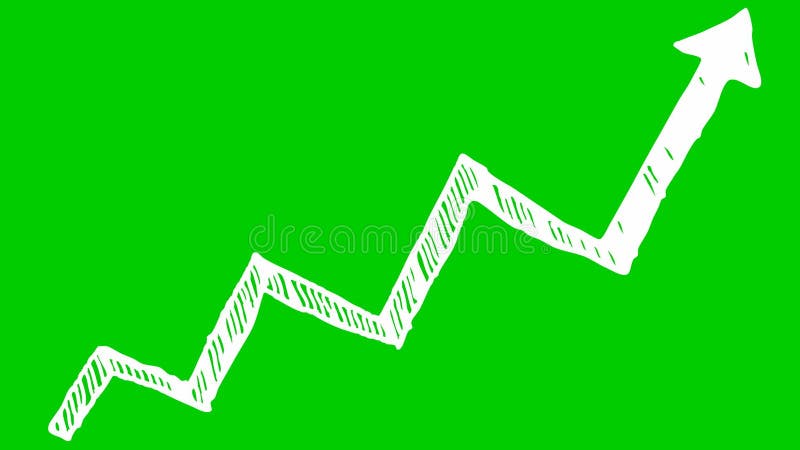 Animated Financial Growth Chart with Trend Line Graph. Black Icon of ... Animated Financial Growth Chart with Trend Line Graph. Black Icon of ...