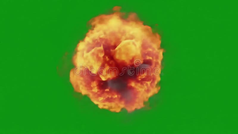 Animated Fireball on Green Screen Stock Video - Video of spectacular ...