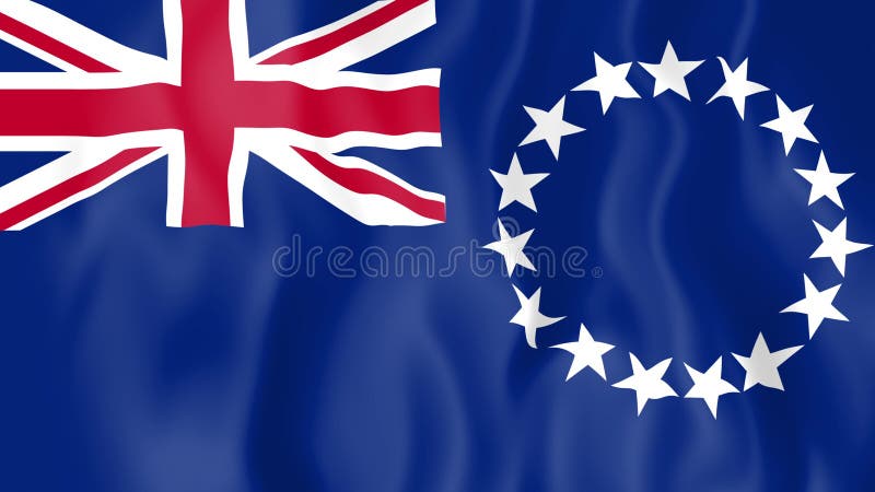 Animated Flag of Cook Islands Stock Video - Video of resolution, flag ...