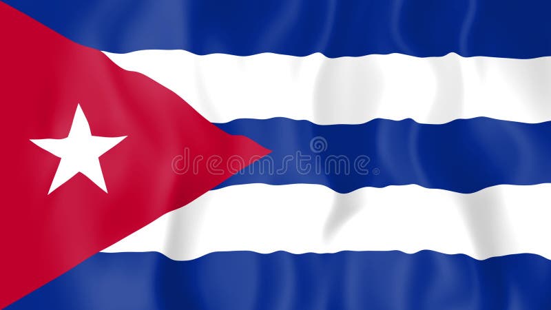 Animated flag of Cuba stock video. Video of quality, country - 63620195