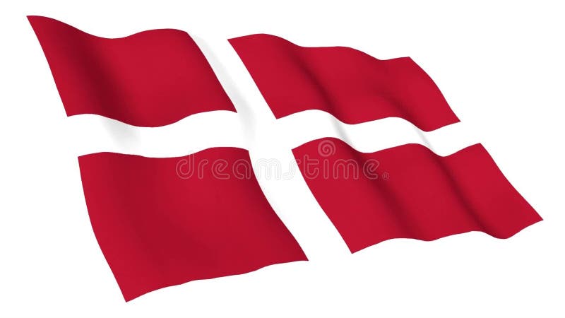 Animated flag of Denmark stock video. Video of animation - 47859193