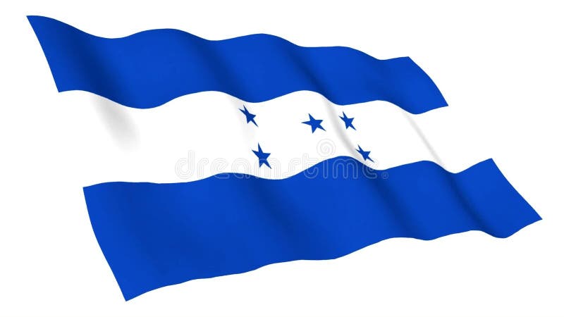 4k Render Honduras Flag Video Waving in Wind Honduras Flag Wave Loop ...