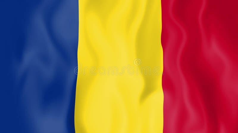 Animated flag of Romania stock video. Video of motion - 63650699