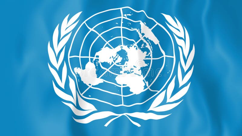 United Nations Circular Flag Loop - Realistic 4K Flag Waving in the ...