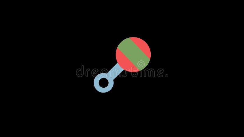 Animated Flat Icon Element on a Transparent Background Stock Footage ...