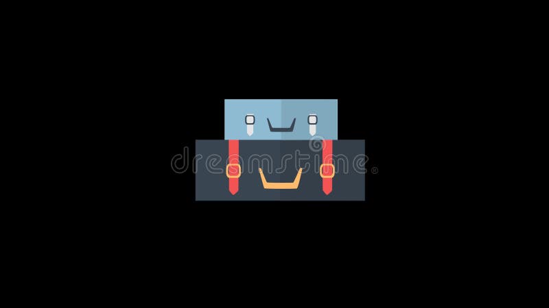 Animated Flat Icon Element on a Transparent Background Stock Footage ...