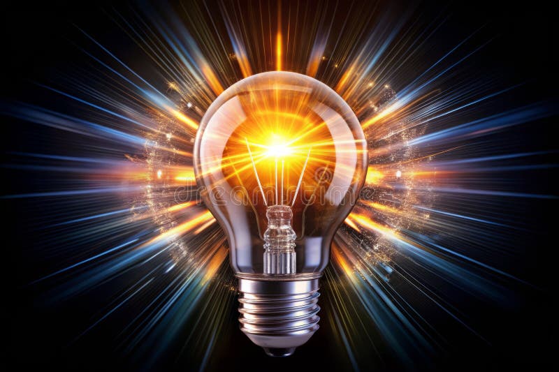 Animated Flat Lightbulb Icon a Creative Solution for Problem Solving ...