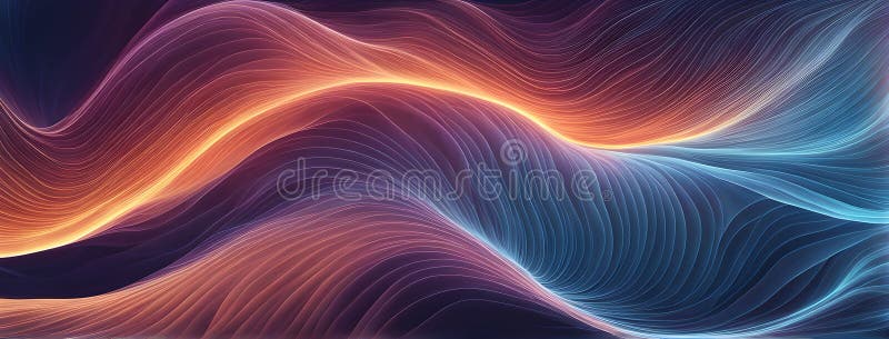 Animated Floating Particles in a Smooth, Slow Wave Pattern, Evoking a ...