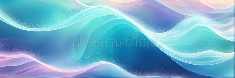 Animated Floating Particles in a Smooth, Slow Wave Pattern, Evoking a ...