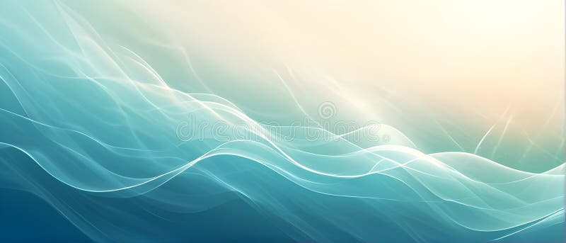 Animated Floating Particles in a Smooth, Slow Wave Pattern, Evoking a ...