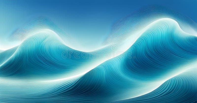 Animated Floating Particles in a Smooth, Slow Wave Pattern, Evoking a ...
