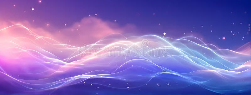 Animated Floating Particles in a Smooth, Slow Wave Pattern, Evoking a ...