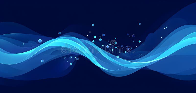 Animated Floating Particles in a Smooth, Slow Wave Pattern, Evoking a ...