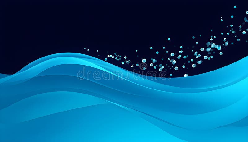 Animated Floating Particles in a Smooth, Slow Wave Pattern, Evoking a ...