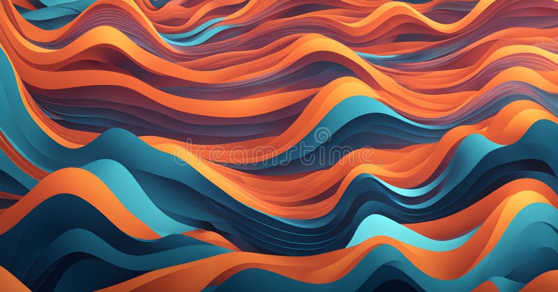 Animated Floating Particles in a Smooth, Slow Wave Pattern, Evoking a ...