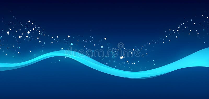 Animated Floating Particles in a Smooth, Slow Wave Pattern, Evoking a ...