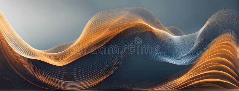 Animated Floating Particles in a Smooth, Slow Wave Pattern, Evoking a ...