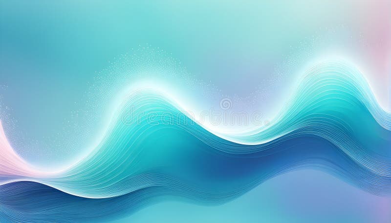 Animated Floating Particles in a Smooth, Slow Wave Pattern, Evoking a ...