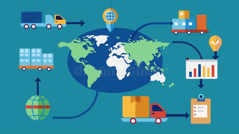 An Animated Flow Chart of Supply Chain Data Showcasing the Movement of ...