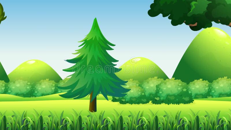 Animated Forest Background with Camera Moving from Left To Right ...