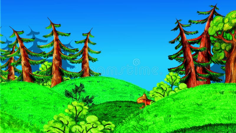 Animated forest stock footage. Video of installation - 38863790