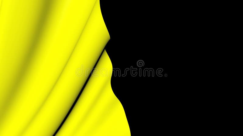 Waves of Yellow Cloth from the Blowing Wind. Stock Video - Video of ...