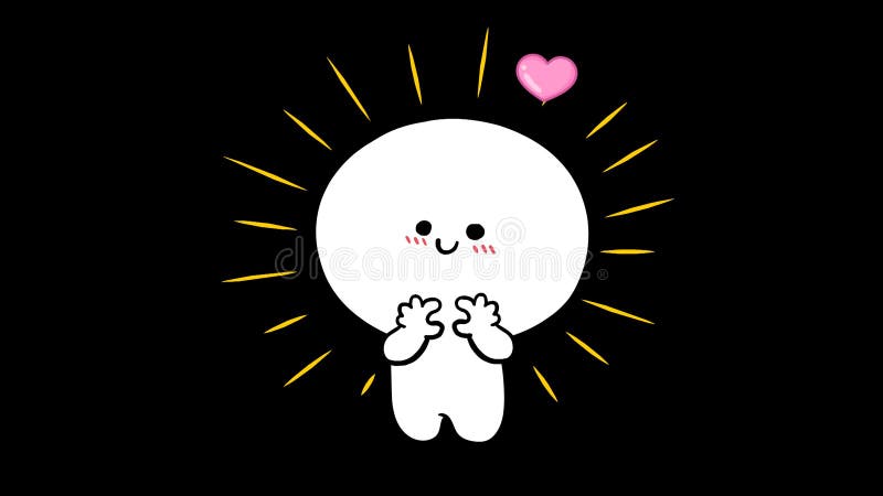 Animated Fun Ghost Making Heart Shape with Hands - Transparent ...