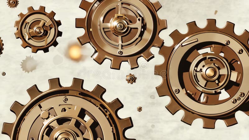 Animated of gears and cogs stock video. Video of business - 393522799