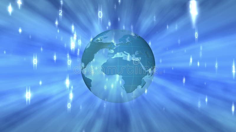 Animated globe stock video. Video of cyberspace, loopable - 36085576