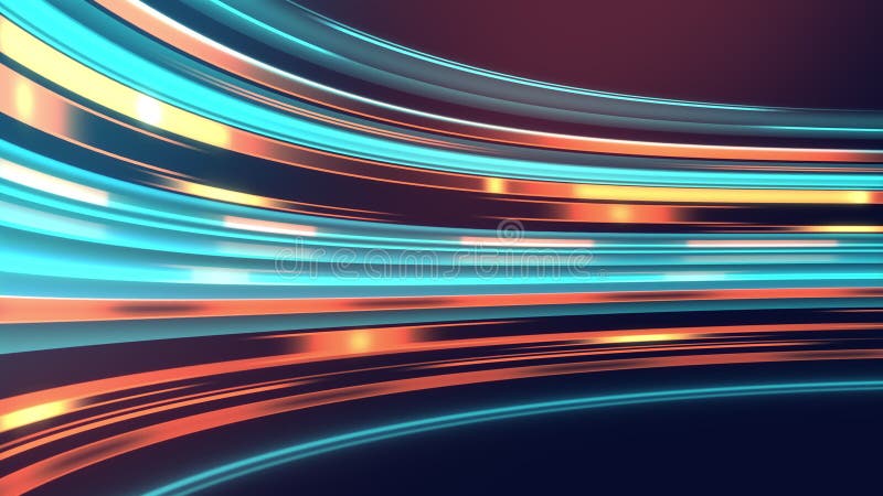 Colorful Speed Lines, Abstract Technology Looped Background. Stock ...