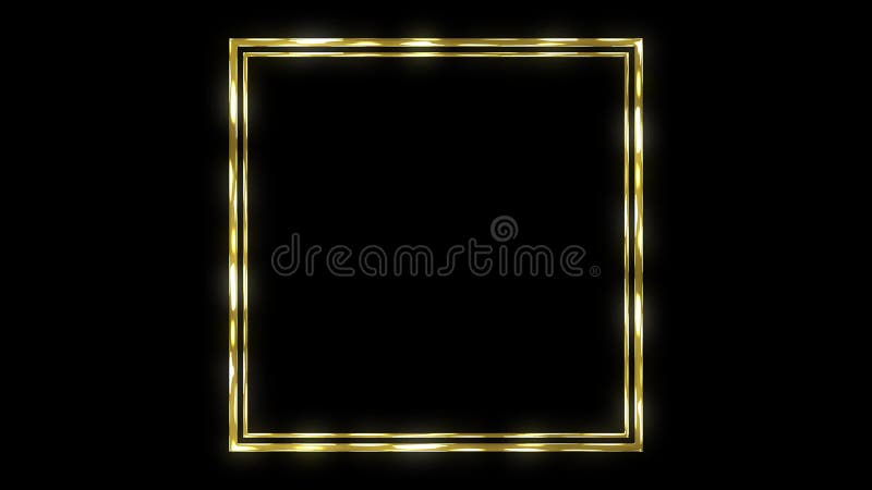 Animated Gold Frame Rectangular Round Oval Frame Wedding Model Frame ...