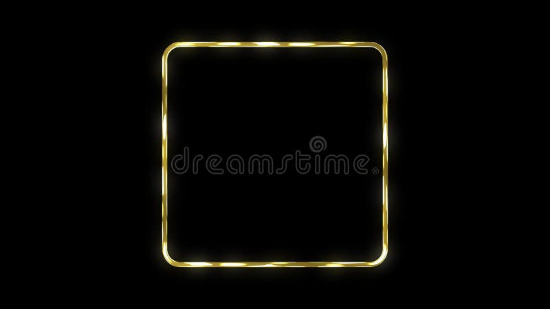 Animated Gold Frame Rectangular Round Oval Frame Wedding Model Frame ...