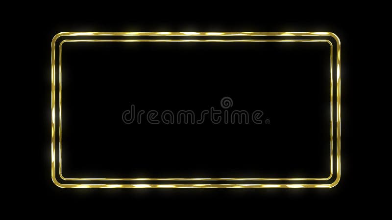 Animated Gold Frame Rectangular Round Oval Frame Wedding Model Frame ...