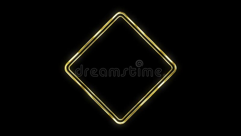 Animated Gold Frame Rectangular Round Oval Frame Wedding Model Frame ...