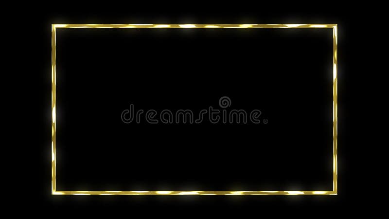Animated Gold Frame Rectangular Round Oval Frame Wedding Model Frame ...