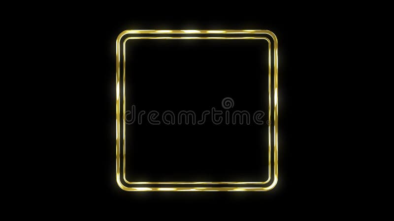 Animated Gold Frame Rectangular Round Oval Frame Wedding Model Frame ...