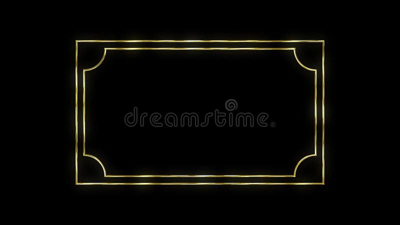 Animated Gold Frame Rectangular Round Oval Frame Wedding Model Frame ...