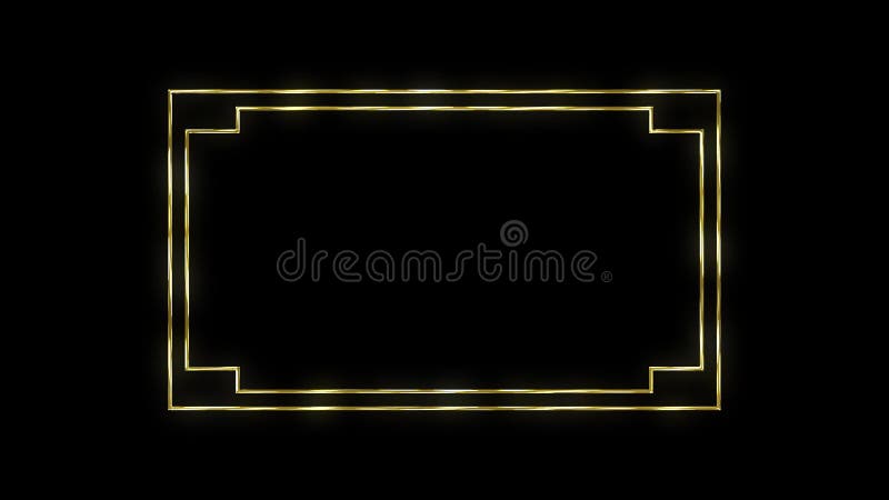 Animated Gold Frame Rectangular Round Oval Frame Wedding Model Frame ...