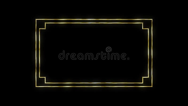 Animated Gold Frame Rectangular Round Oval Frame Wedding Model Frame ...