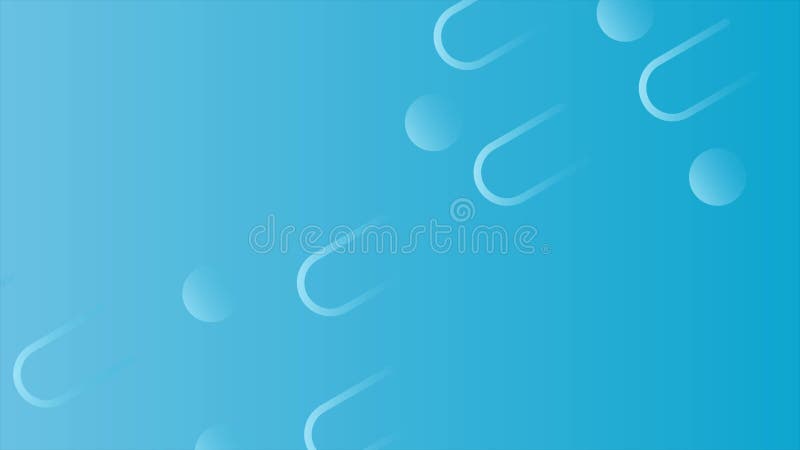 Animated Gradient Blue Background with Small Geometric Objects Raining ...
