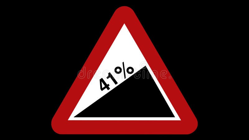 Animated Gradient Sign stock video. Video of caution - 351248411