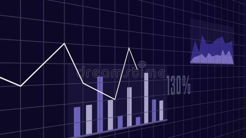 Animated Graphs and Data stock video. Video of data - 132066305
